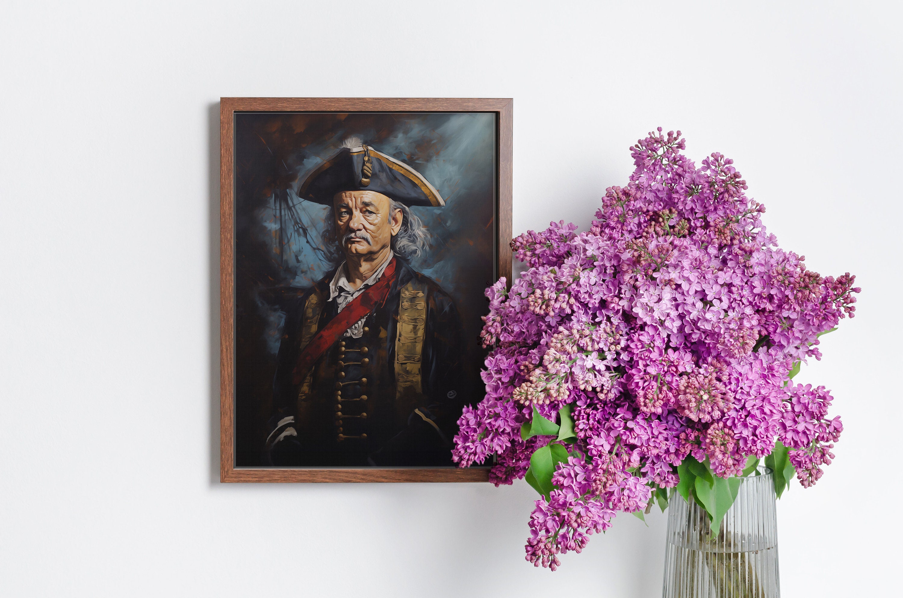 Bill Murray Pirate Captain: Fine Art Giclée Framed Canvas Print - Etsy