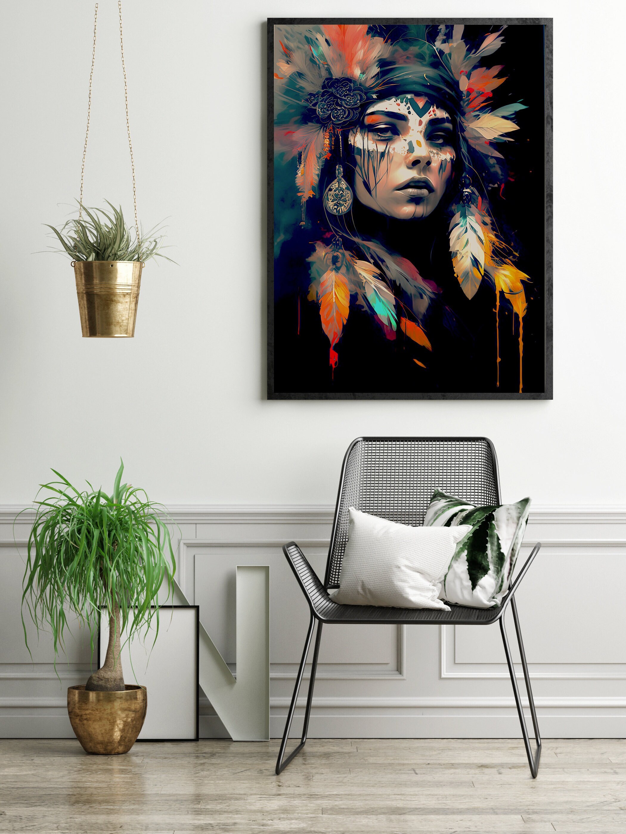 Beautiful Abstract Indian Native American Woman Native American ...