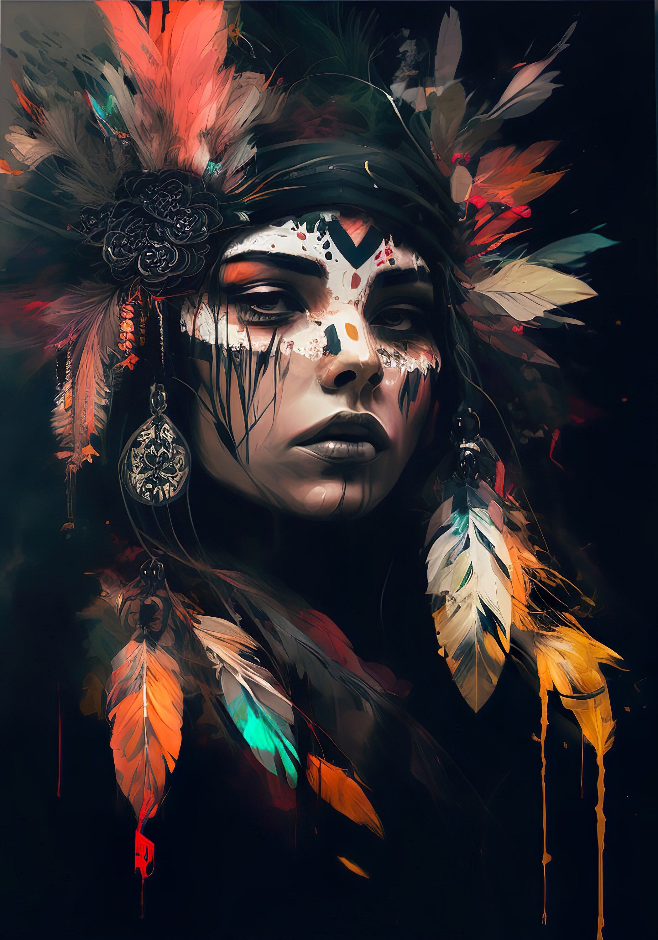 American Indian Female Art