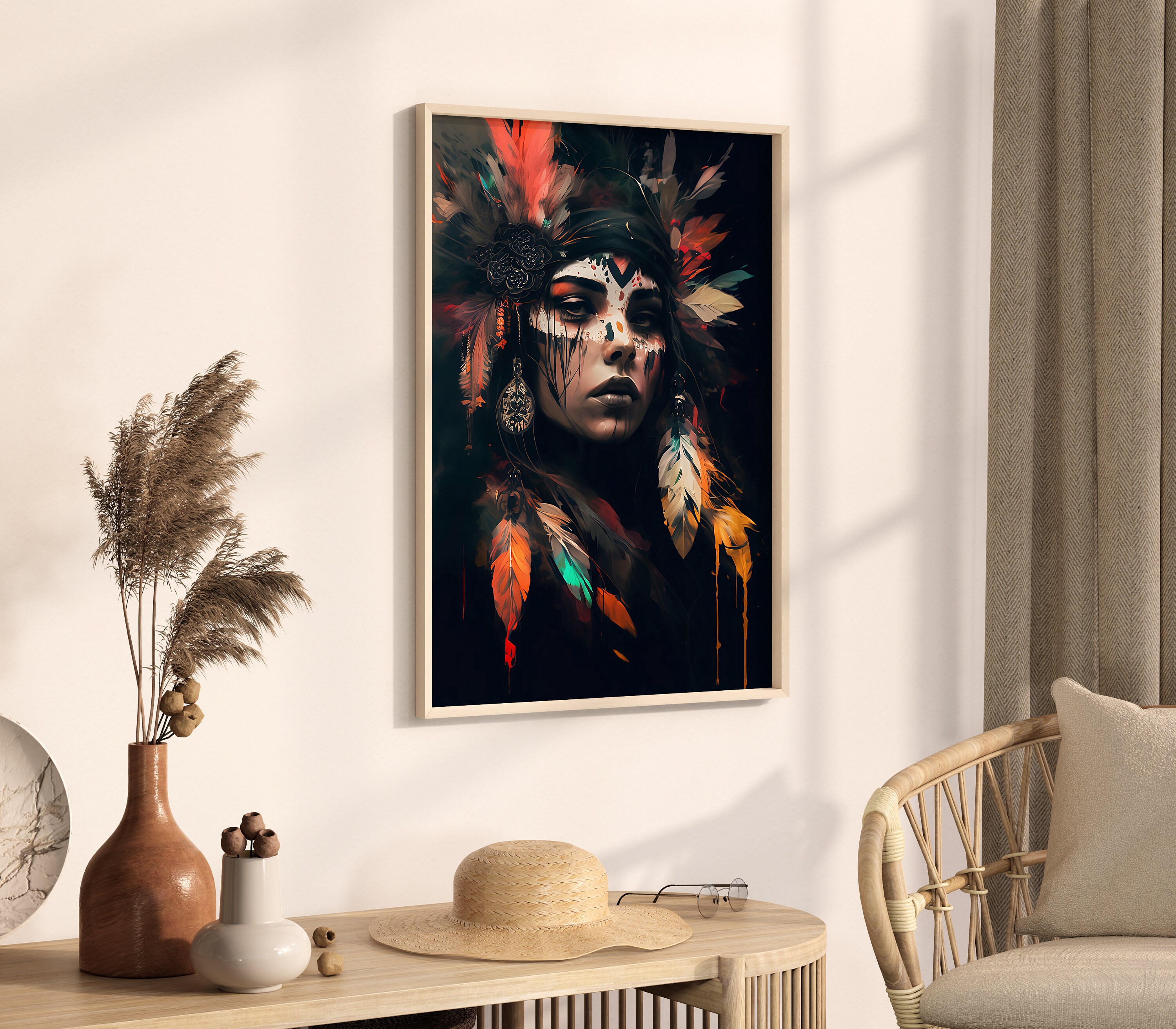 Beautiful Abstract Indian Native American Woman Native American ...