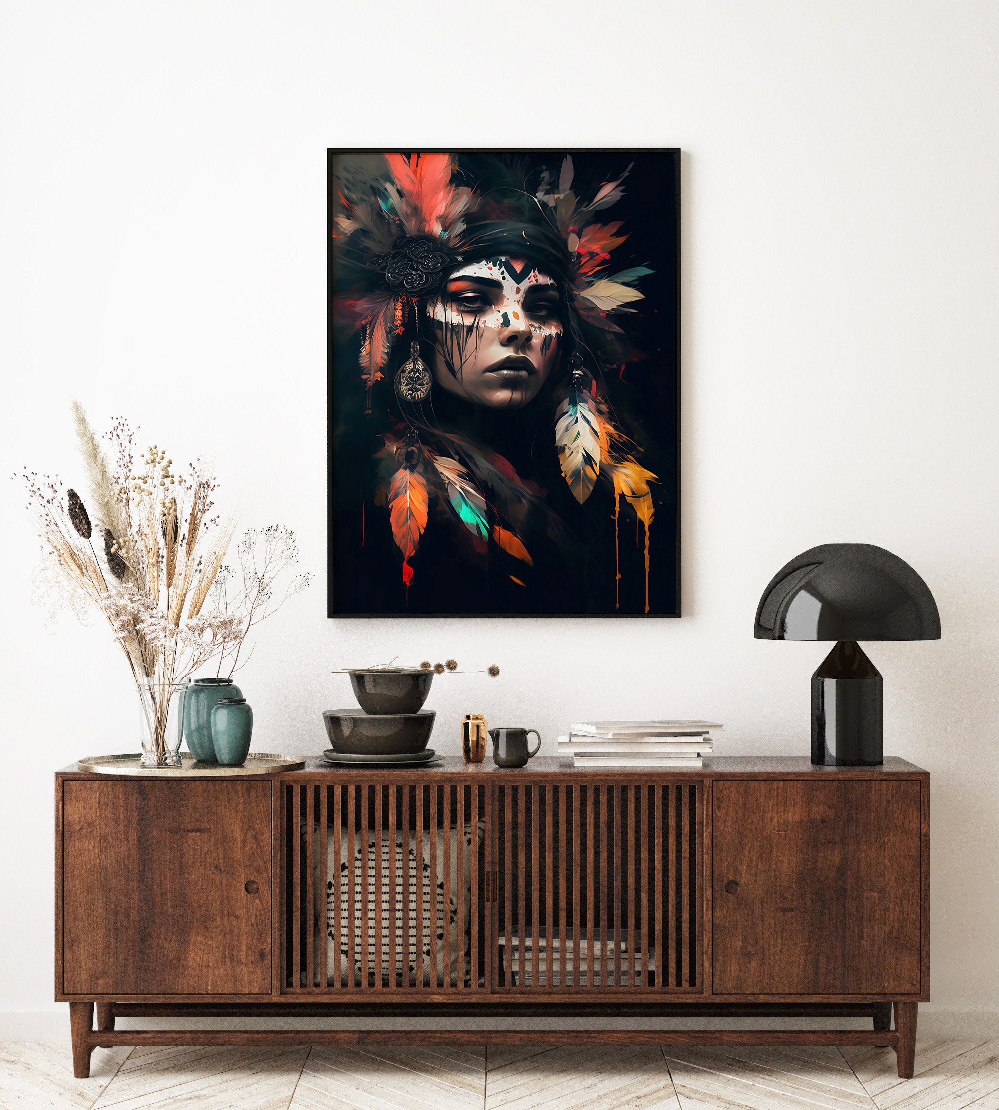 Beautiful Abstract Indian Native American Woman Native American ...