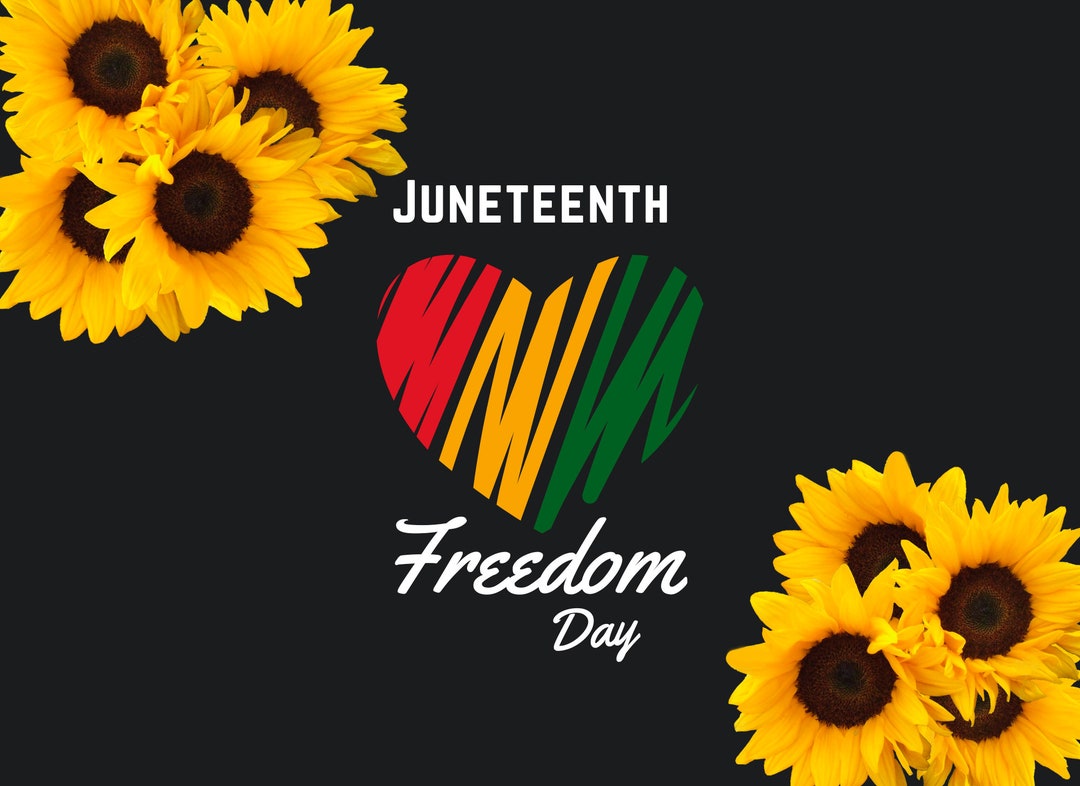 Sunflowers Juneteenth Freedom Day Digital Download. PNG Digital ...