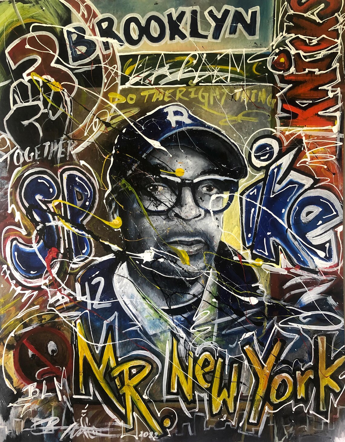 Mr. New York - Spike Lee Tribute Art Print, Brooklyn Graffiti Pop Art ...