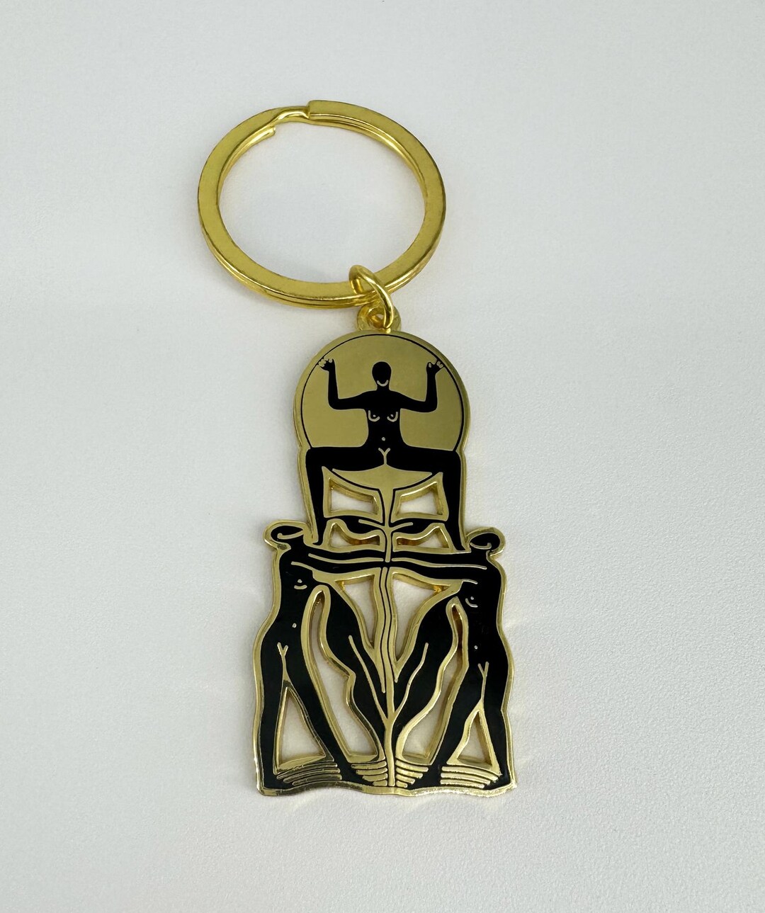 Strong Together Gold Keychain – Feminine Support Gift, Empowerment ...