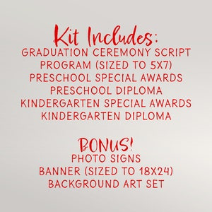 Preschool, Pre-k, Kindergarten Graduation Kit With Original Script and ...