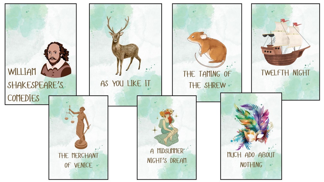 William Shakespeare's Comedies Posters; English Teacher Classroom; Ela ...