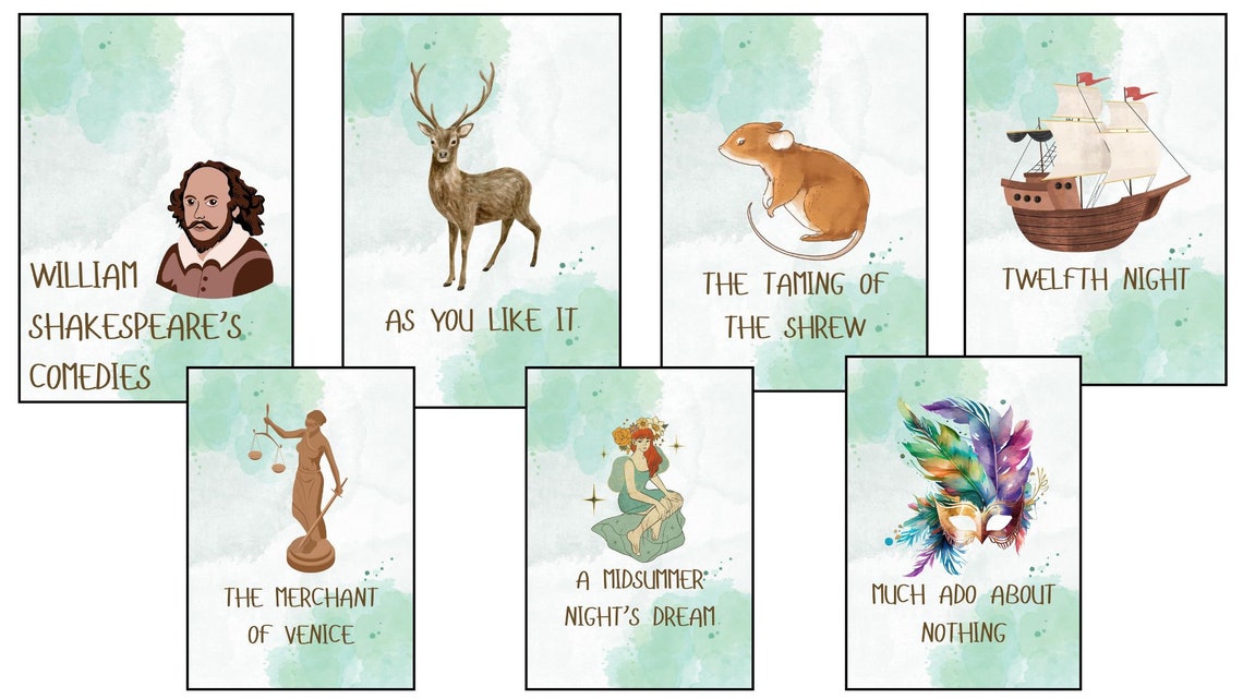 William Shakespeare's Comedies Posters; English Teacher Classroom; Ela ...