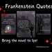 Frankenstein Classroom Posters; Frankenstein Quotes; Mary Shelley ...