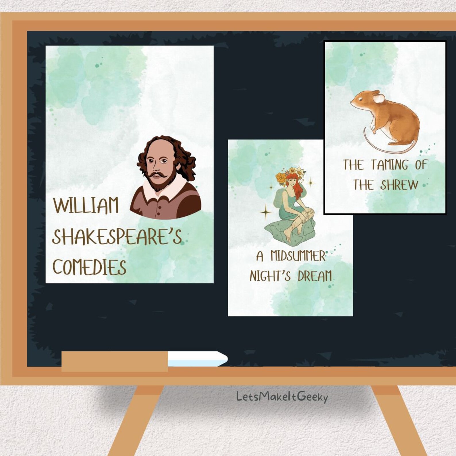 William Shakespeare's Comedies Posters; English Teacher Classroom; Ela ...