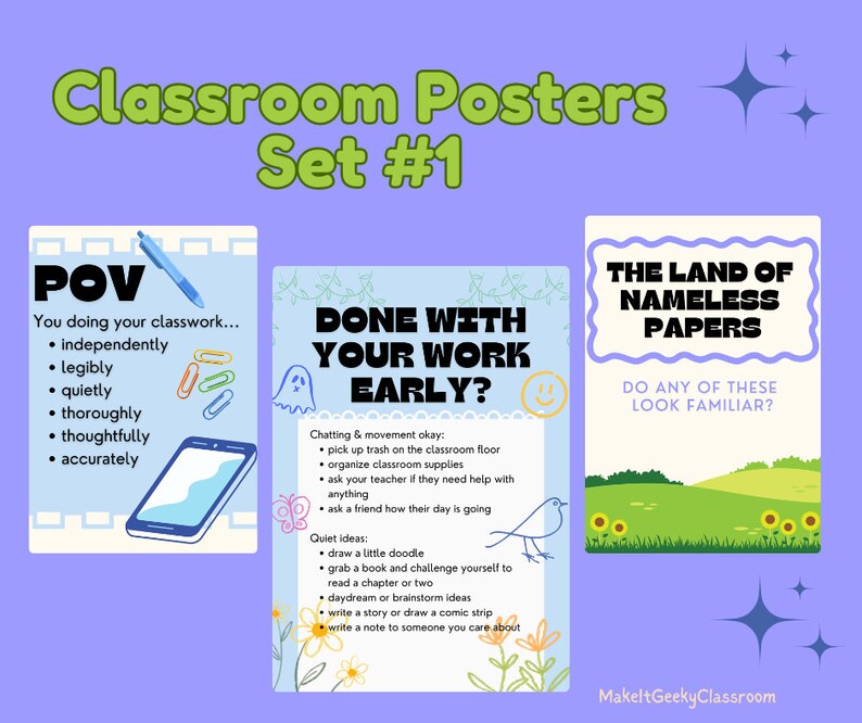 Fun Classroom Posters; Classroom Printables; Chromebook Printable ...