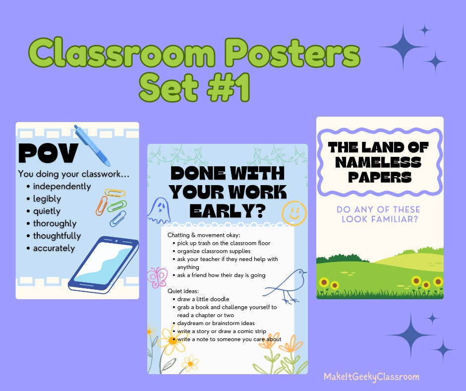 Fun Classroom Posters; Classroom Printables; Chromebook Printable ...