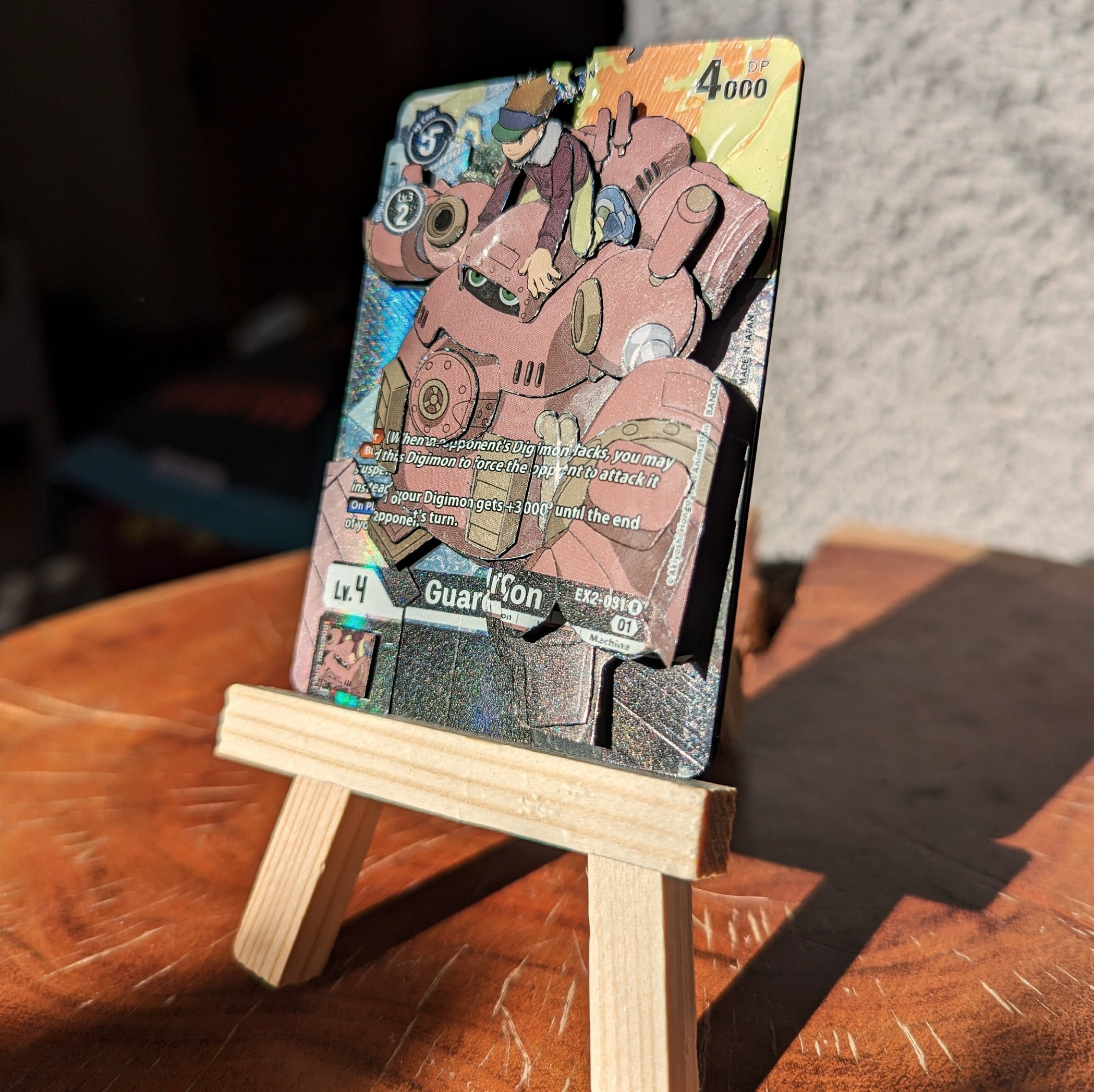 Gaurdromon & Kazu 3D Digimon Trading Card - Etsy