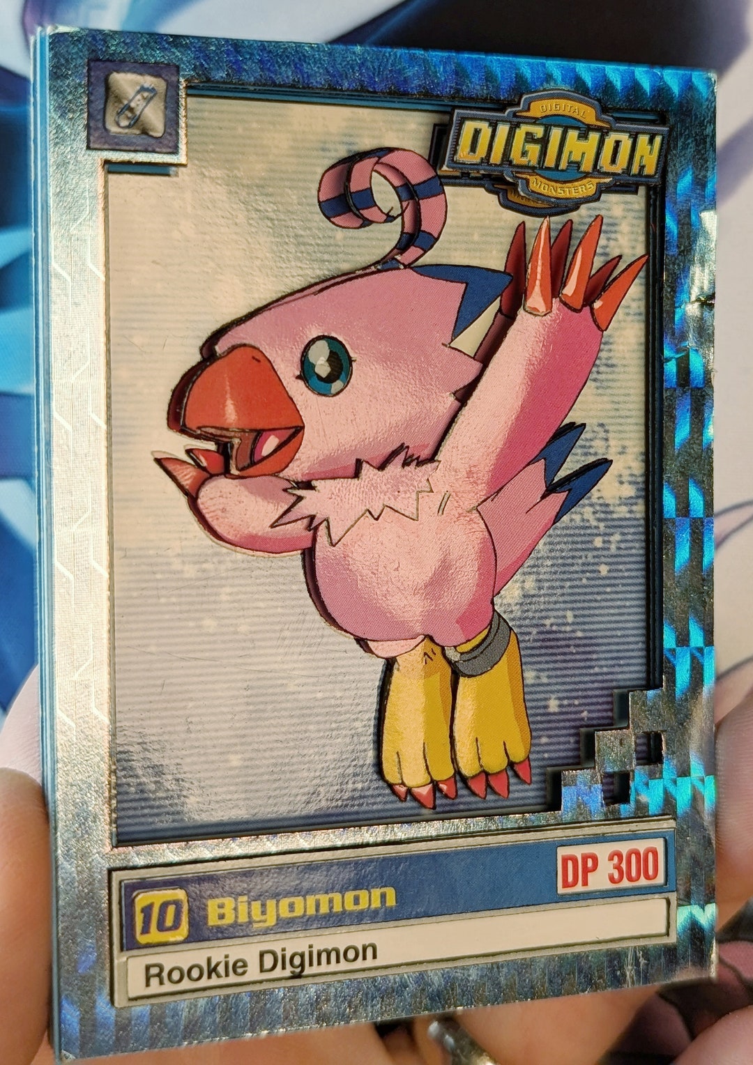 Biyomon digimon 3D Card Animated Series Edition - Etsy