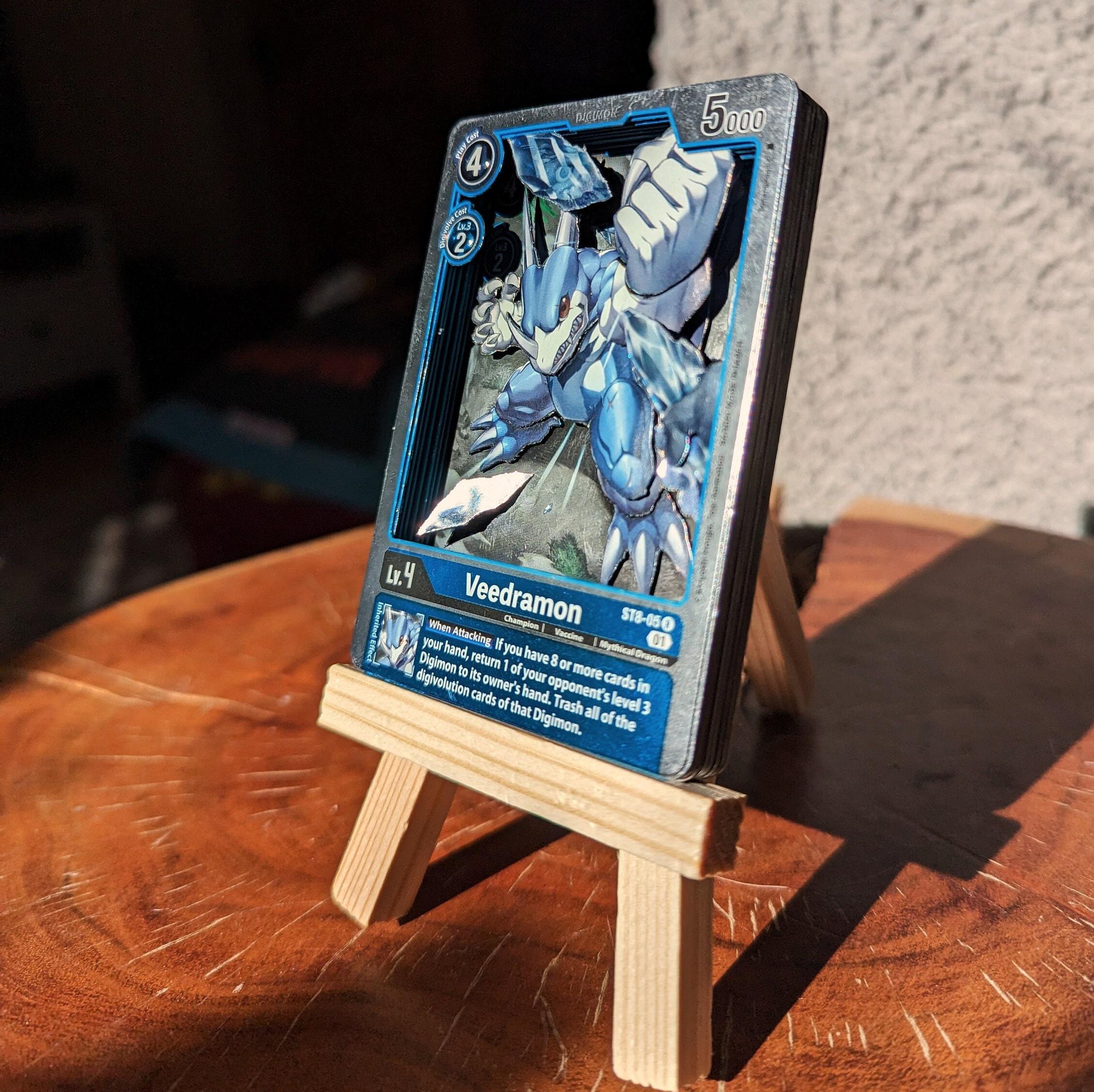 Veedramon digimon 3D Trading Card - Etsy