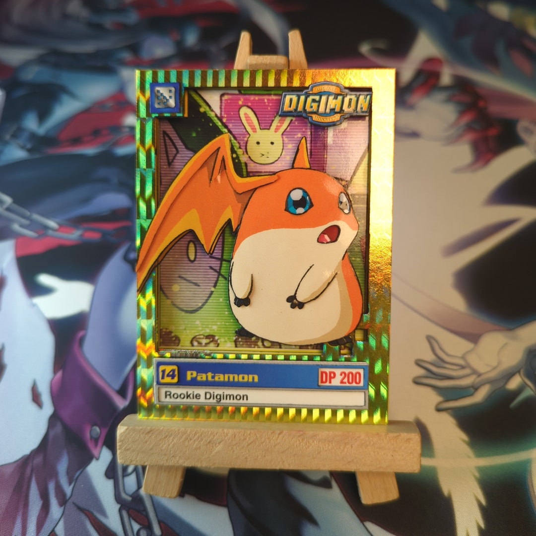 Patamon digimon 3D Card Animated Series Edition - Etsy