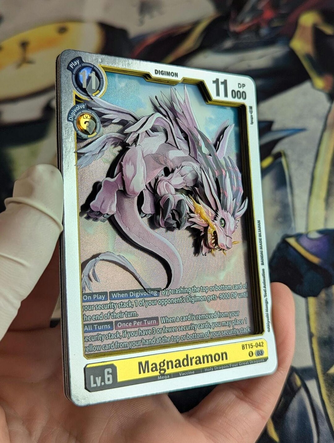 Hand-crafted 3D Magnadramon Digimon Card - Etsy