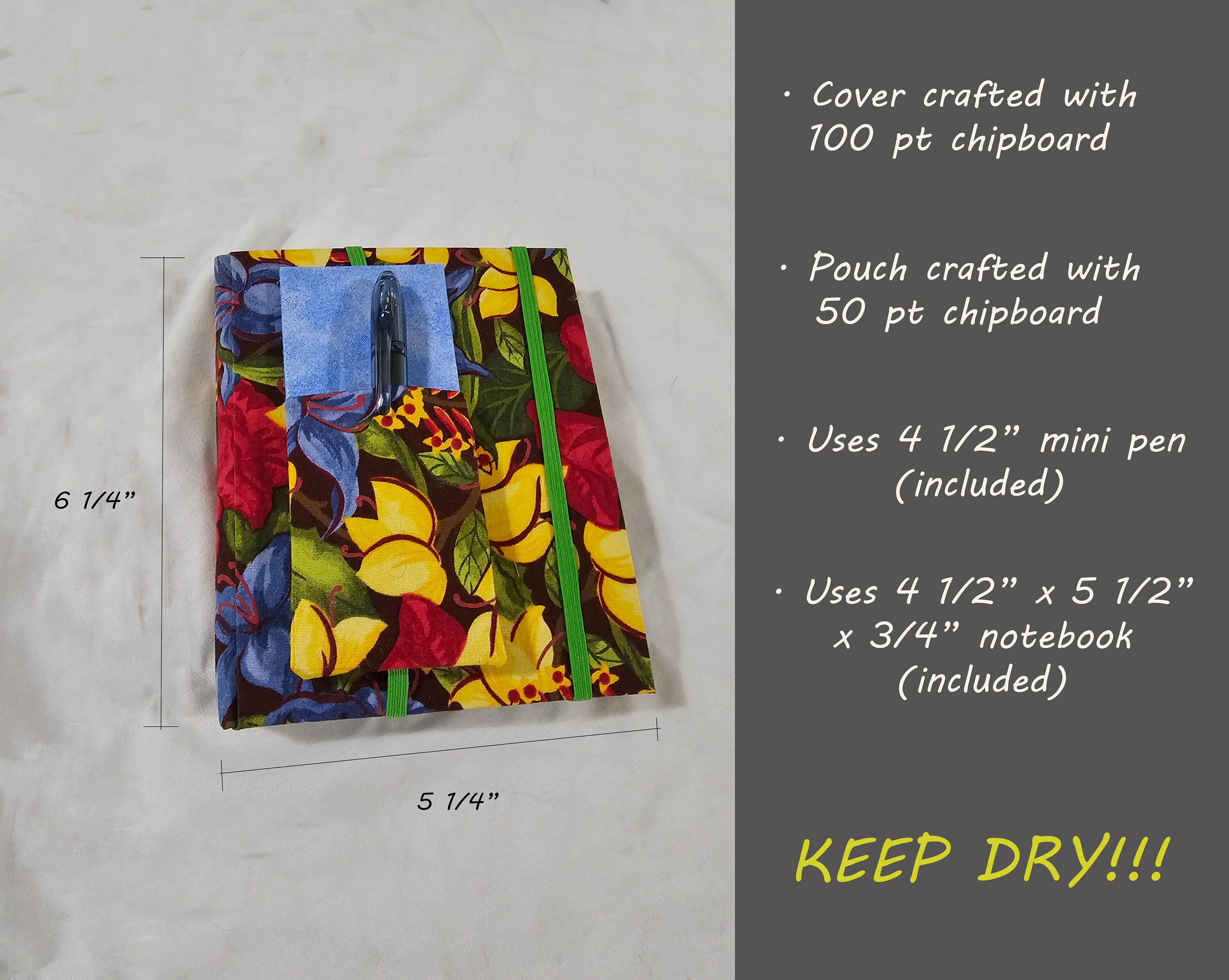 Reusable Journal Hard Cover With Pen Pouch - Etsy