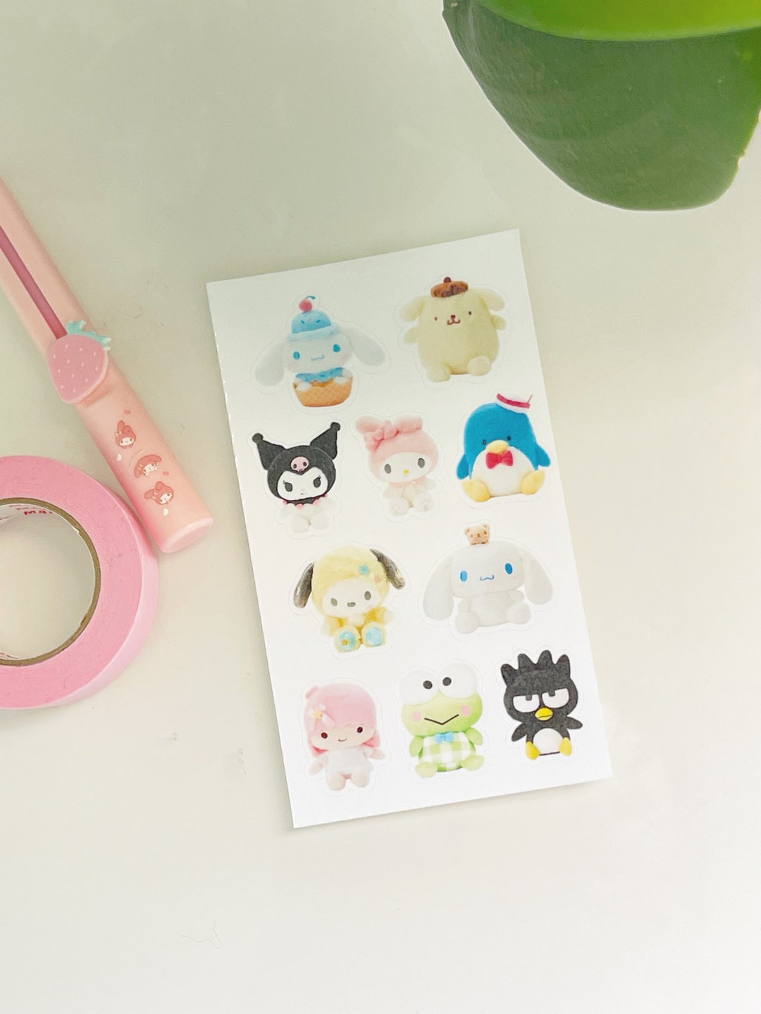 Sweet Plushies Sticker Sheet - Deco Stickers, Korean Stationery, Polco ...