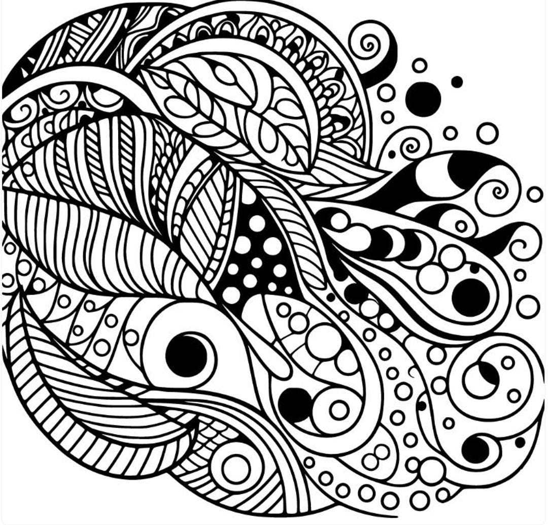 Zentangle Pattern Coloring Book - Etsy