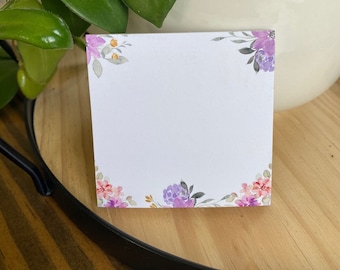 Sticky Notes in Botanical Designs Wildflowers, Hydrangea, or Lily of ...