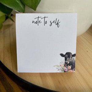 Cow Sticky Notes - Etsy