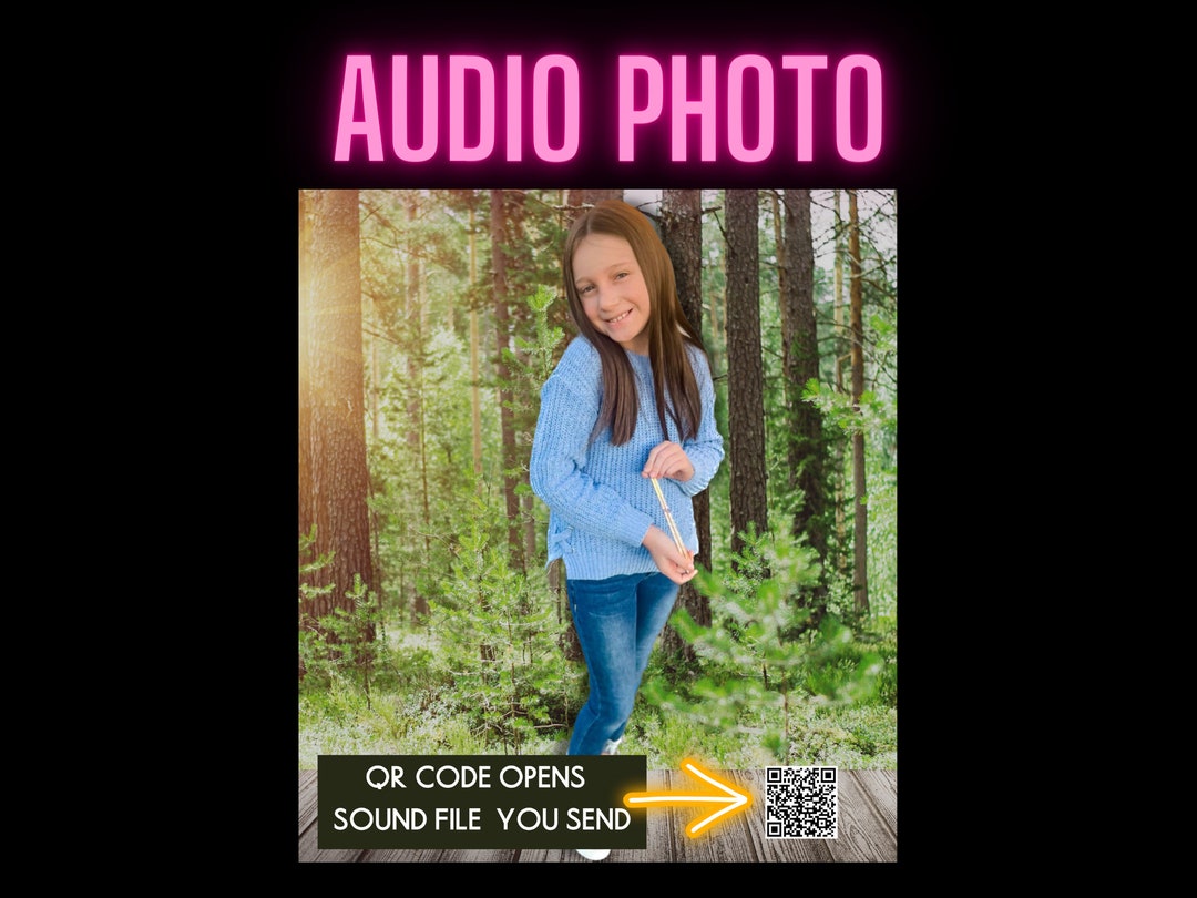 Audio Photo | Custom Audio QR Code on Photo | Photo With Sound | Custom ...