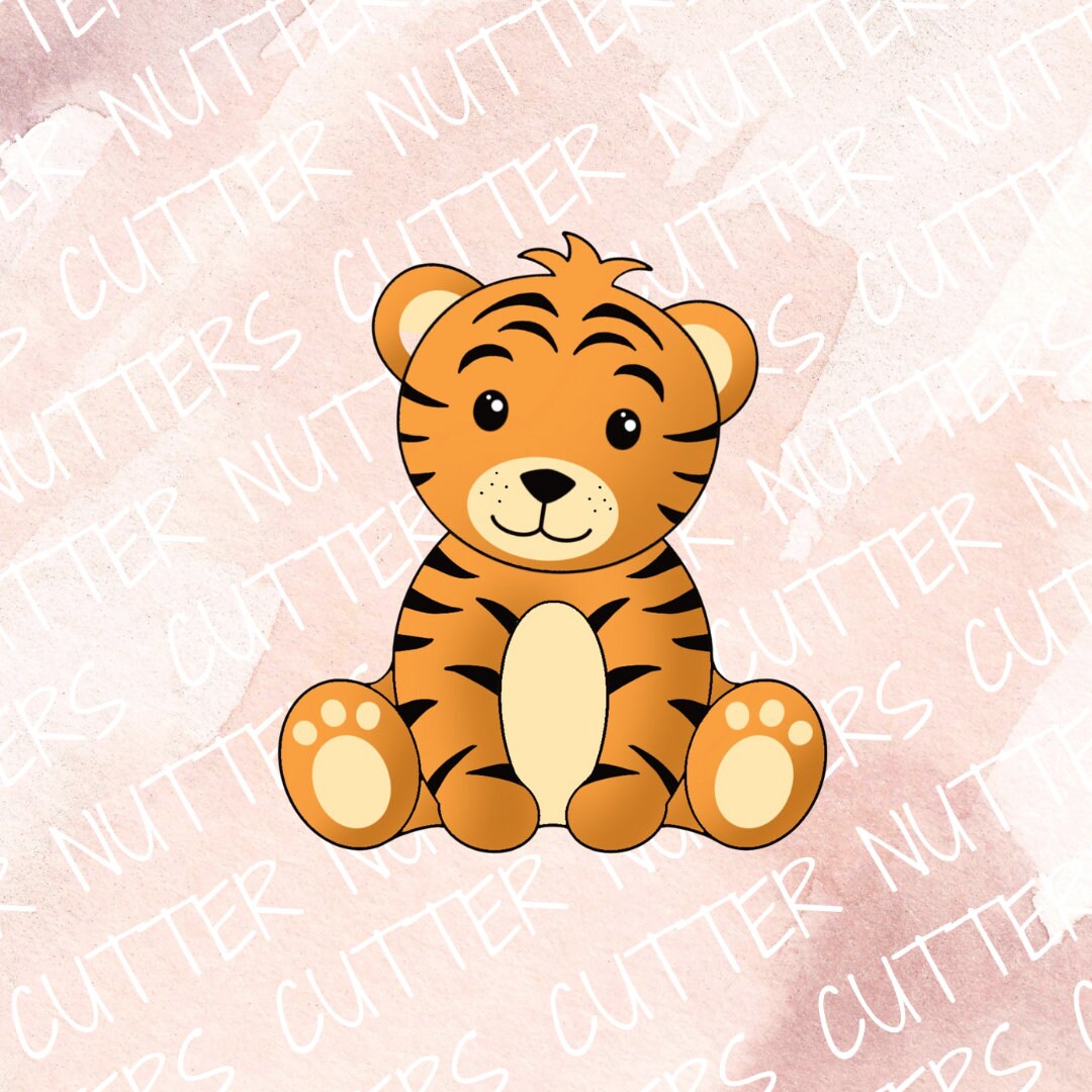 Tiger Cookie Cutter / Tiger Body / Cute / Jungle Animals / Zoo - Etsy