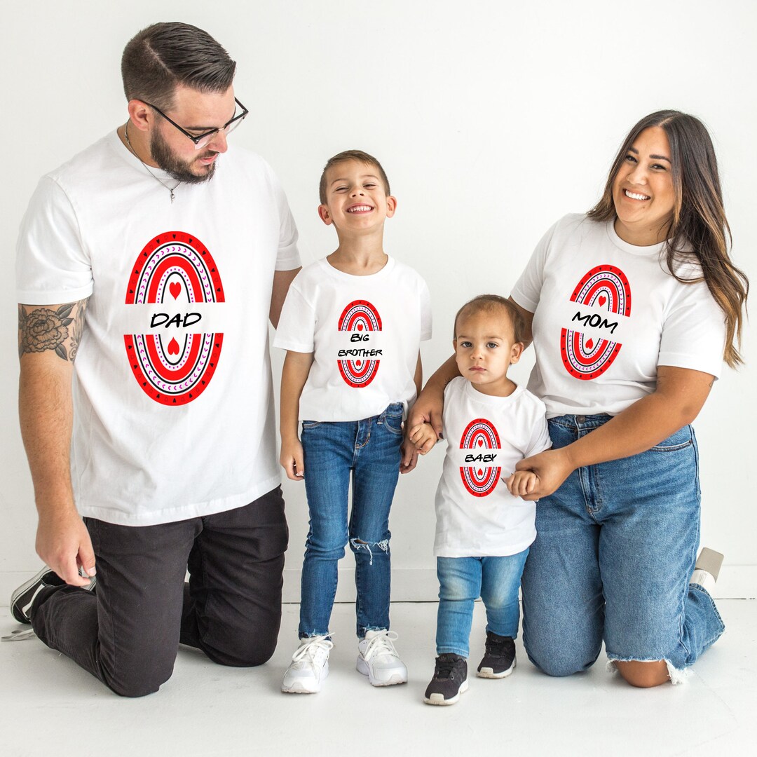 Family Rainbow T-shirts ,mom, Dad, Baby, Brother, Sister, Grandpa ...