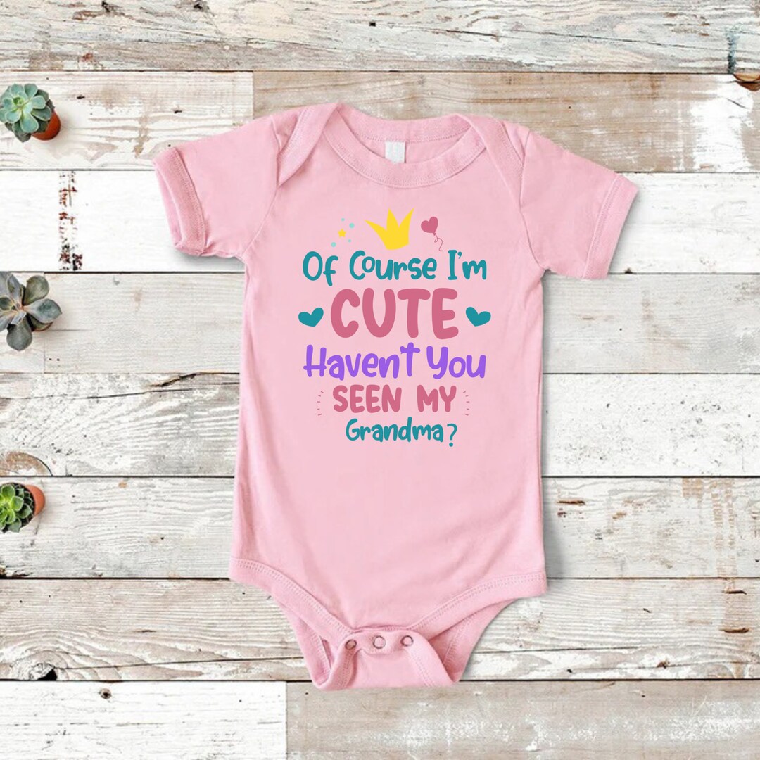 Grandma's Stamp of Approval Baby Bodysuit, Funny Baby Outfit - Etsy