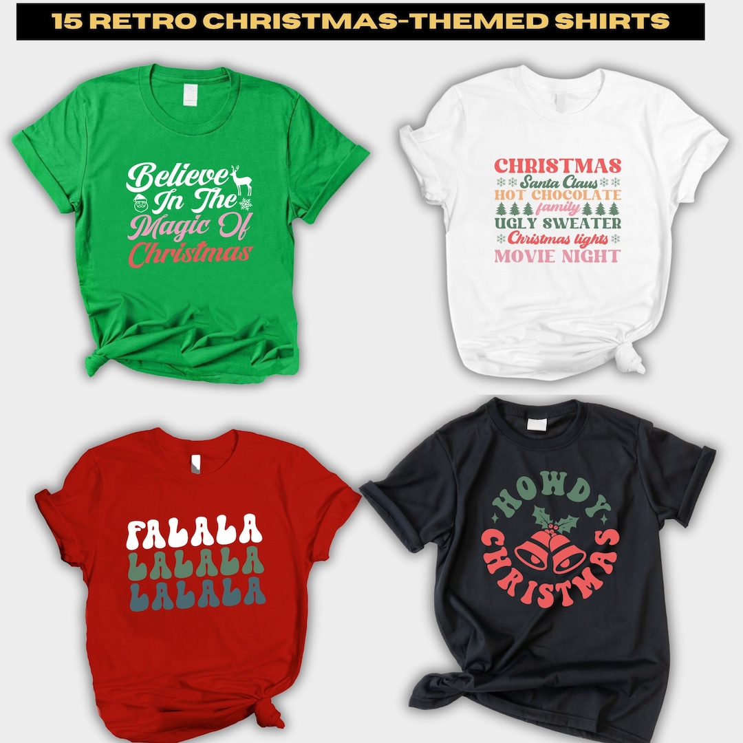 15 Classic Retro Christmas-themed Shirts for Everyone Perfect Holiday ...