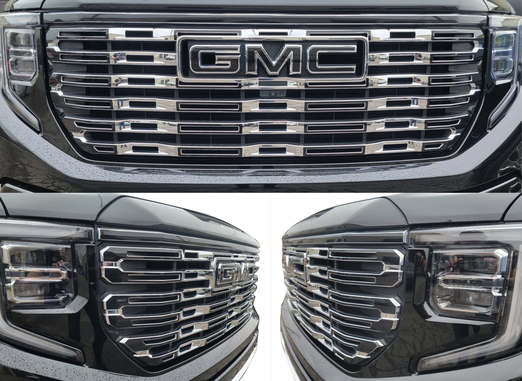 2022 2023 GMC Sierra Denali Grill 1500 DECALS/ Black OVERLAYS Ultimate ...