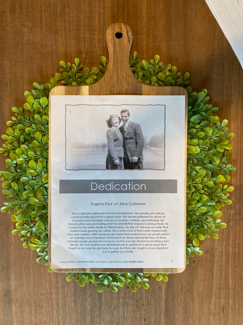 Microsoft WORD Family Recipe Cookbook Template | Editable 28 Pg ...