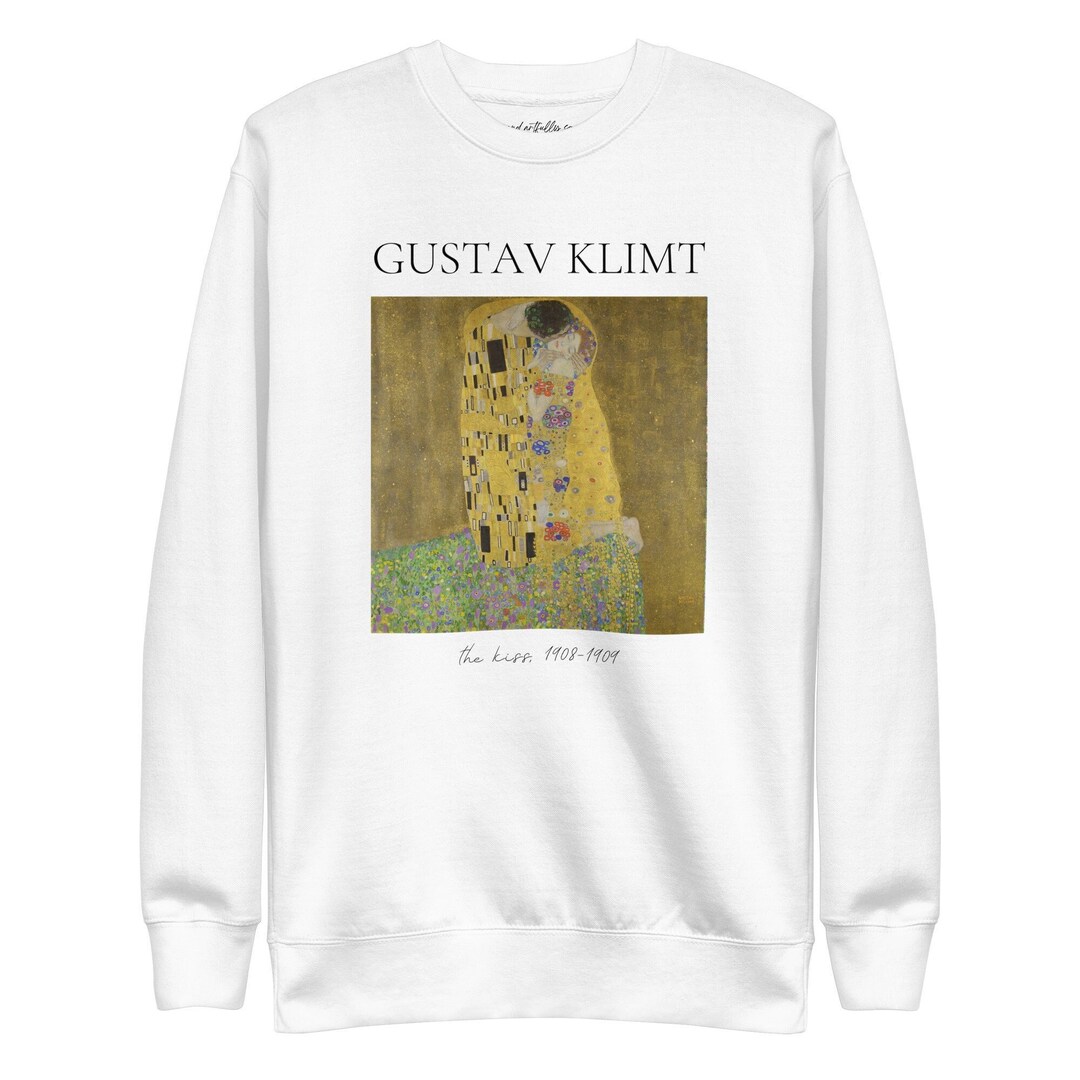 Gustav Klimt Sweatshirt Adult, the Kiss, Unisex Premium Sweatshirt ...