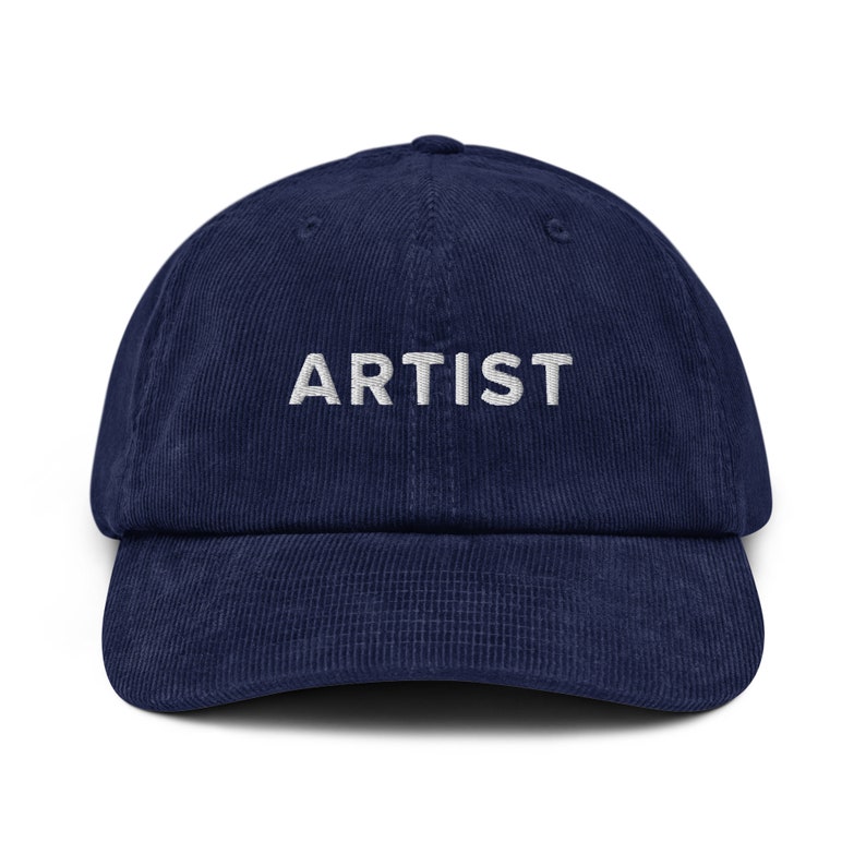 ARTIST Corduroy Hat, Embroidered Artist Baseball Hat, Multiple Colors ...