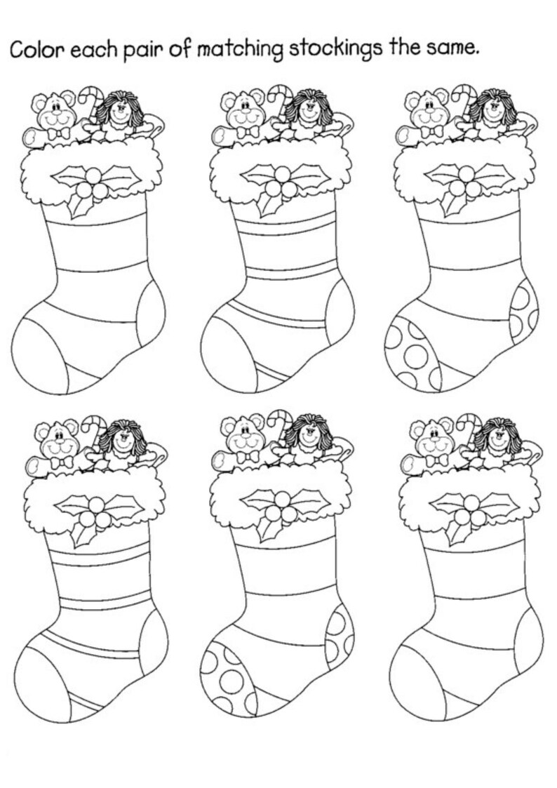 Christmas Activity Book for Kids: Holiday Puzzles & Coloring (printable ...