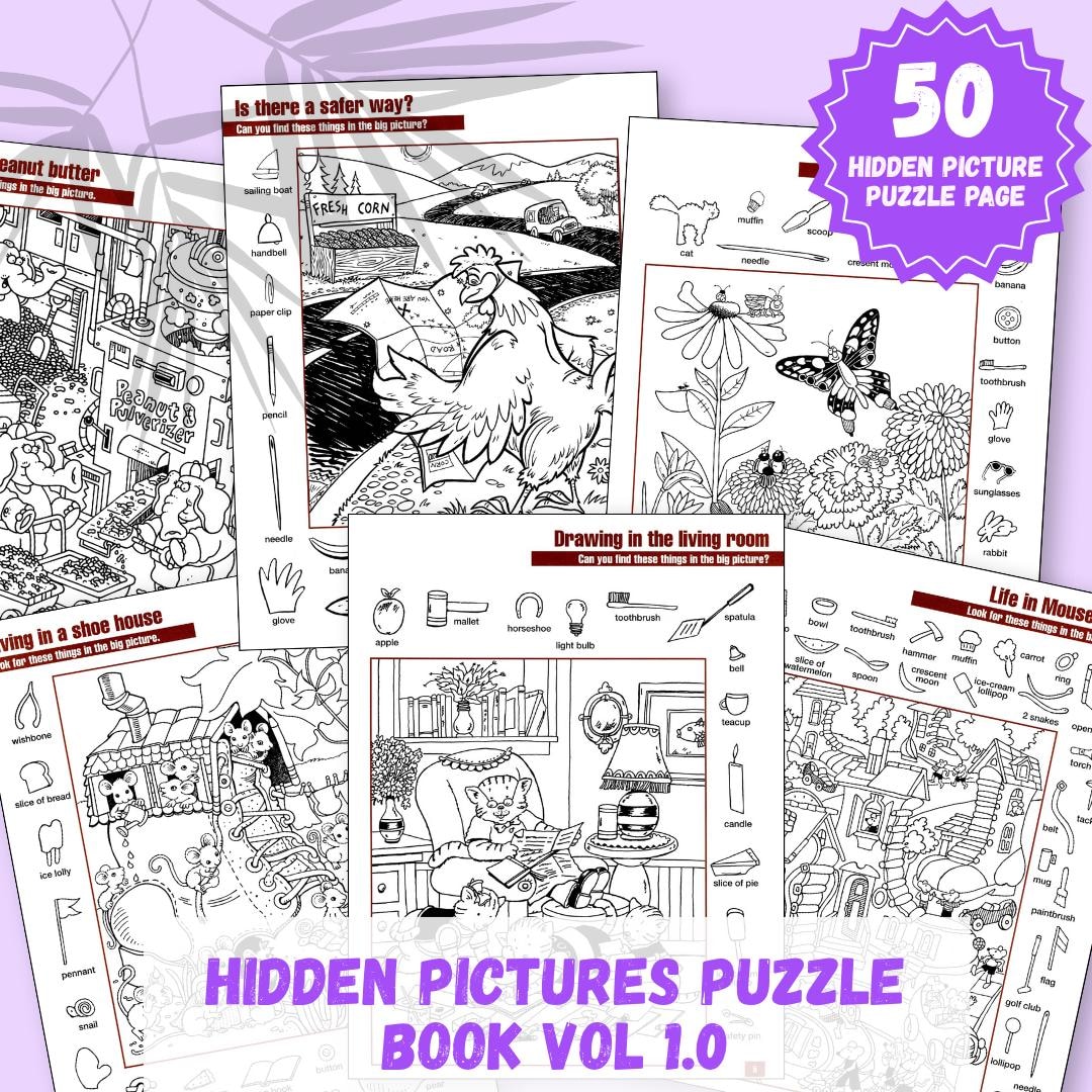 Hidden Pictures Activity Book Spot the Hidden Object Puzzles With ...