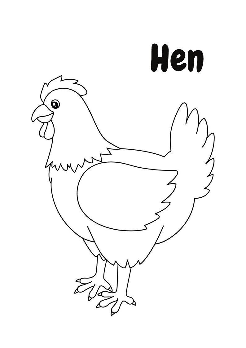 Simple Coloring Pages Worksheet for Kids 50 Designs - Etsy