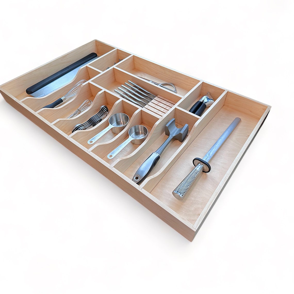Custom Kitchen Drawer Organizer Solution for Messy Drawers Custom ...