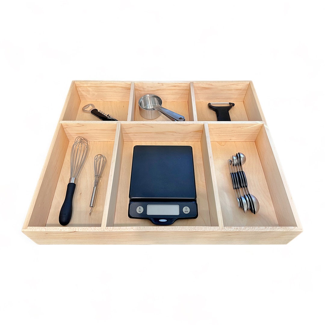Kitchen Drawer Organizer for Cooking Utensils Baking Scale Organization ...