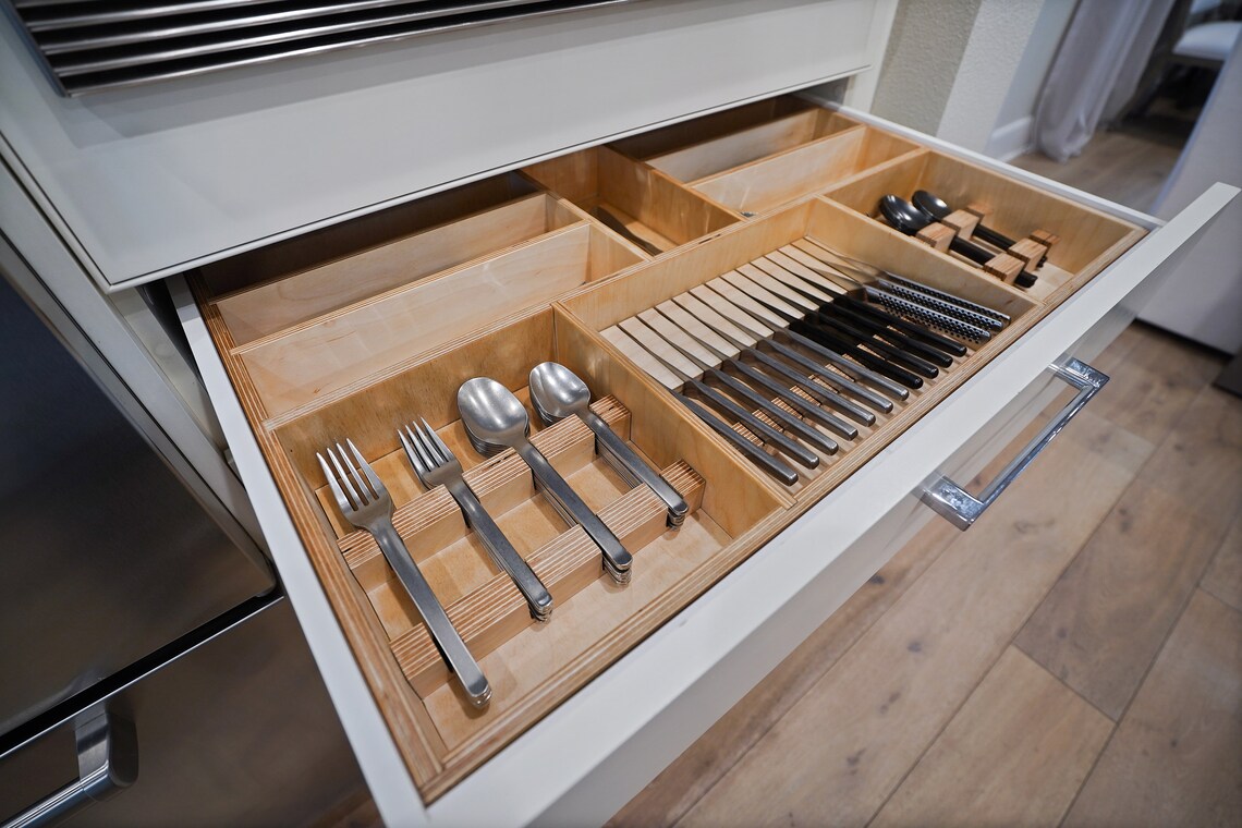 Custom Kitchen Drawer Organizer Silverware Utensil and - Etsy