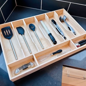 Custom Drawer Insert Made From Solid Maple - for Kitchen, Cooking ...