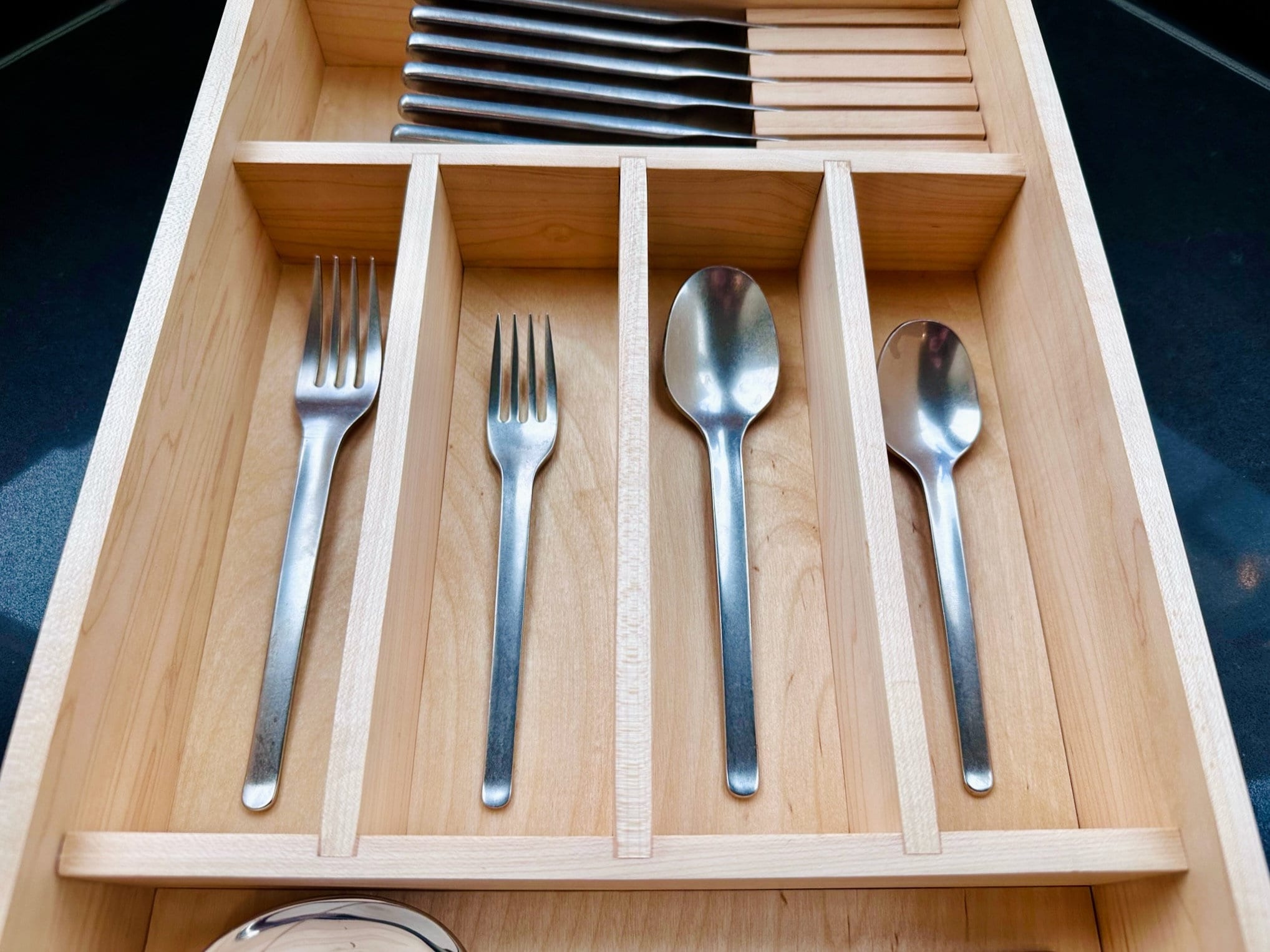 Custom Kitchen Drawer Organizer Maple Utensil Drawer Organizer - Etsy