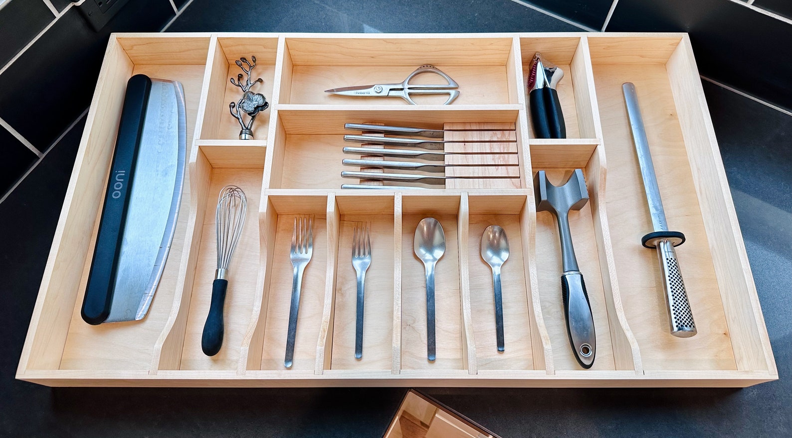 Custom Drawer Insert Made From Solid Maple - for Kitchen, Cooking ...