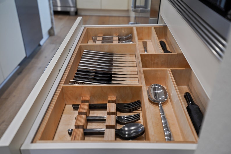 Custom Kitchen Drawer Organizer Silverware Utensil and - Etsy