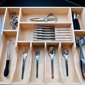 Custom Drawer Insert Made From Solid Maple - for Kitchen, Cooking ...