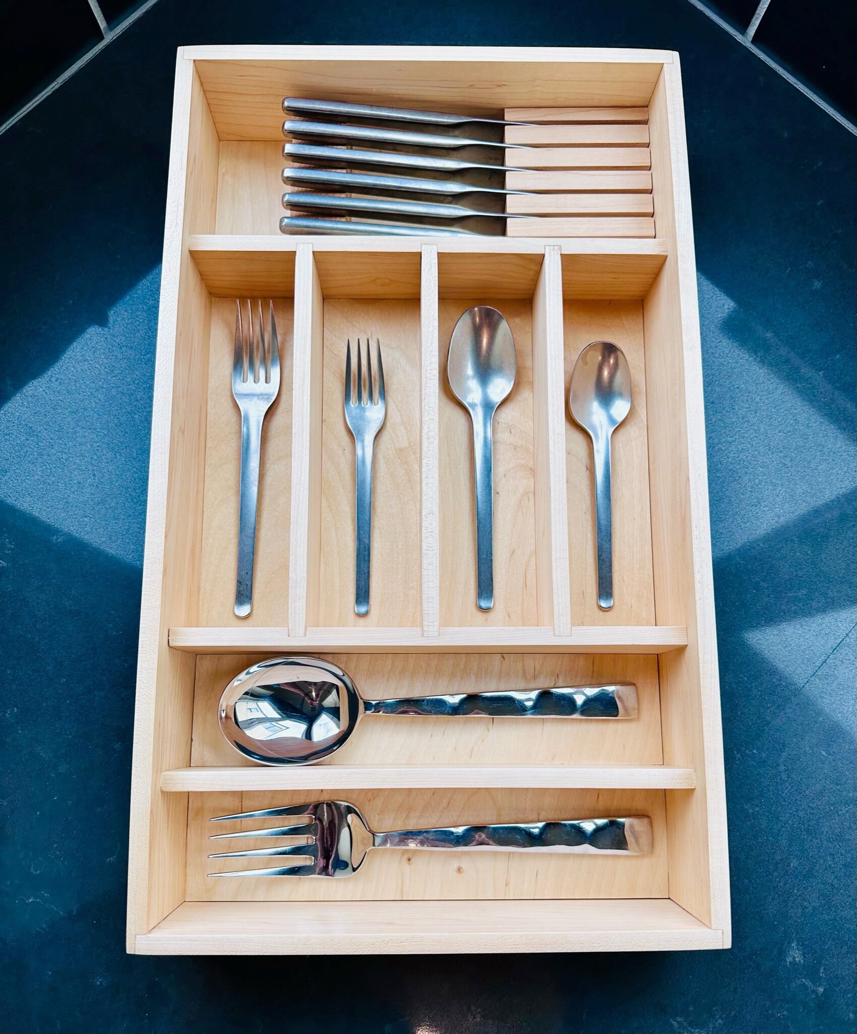 Custom Kitchen Drawer Organizer Maple Utensil Drawer Organizer - Etsy