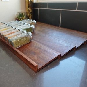 Custom Spice Drawer Insert Made From Solid Maple, Walnut, or White Oak ...