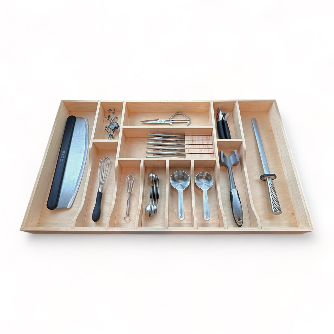 Custom Kitchen Drawer Organizer Solution for Messy Drawers Custom ...