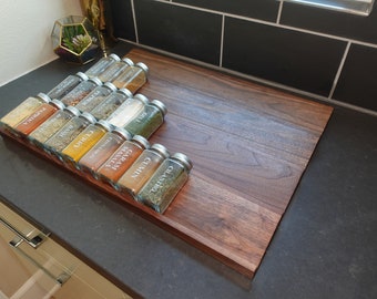 Solid Oak Spice Rack - Etsy