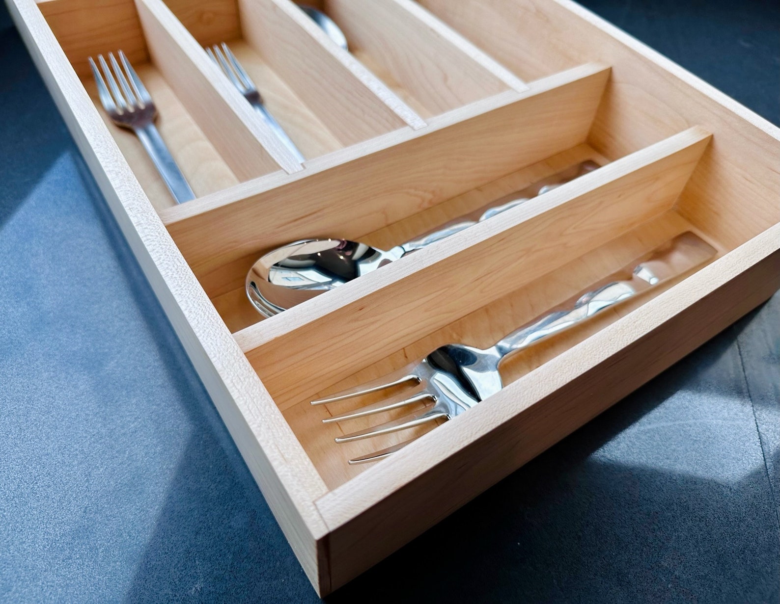 Custom Kitchen Drawer Organizer Maple Utensil Drawer Organizer - Etsy